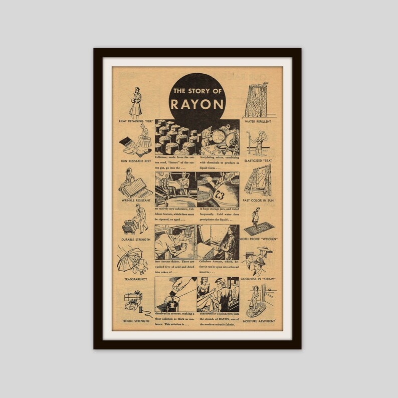The Story of Rayon Print Fashion Industry Textile Arts - Etsy