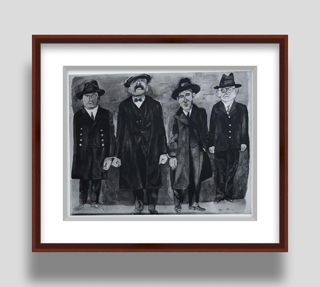 1968 Ben Shahn Print - Bartolomeo Vanzetti and Nicola Sacco and Their ...
