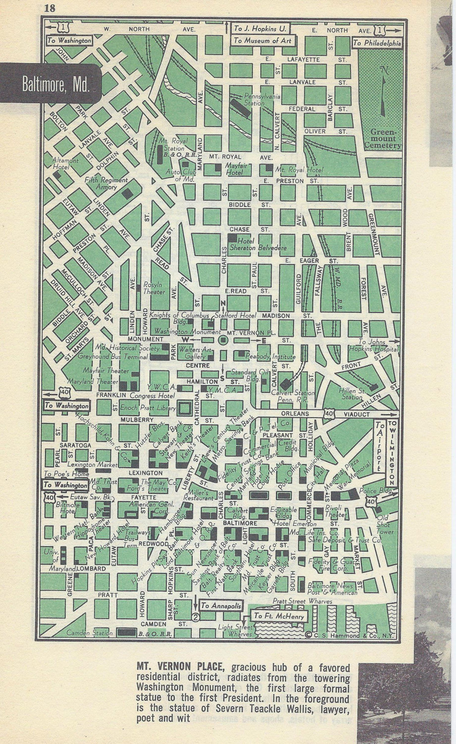 Atlantic City New Jersey Map City Map Street Map 1950s 2 - Etsy