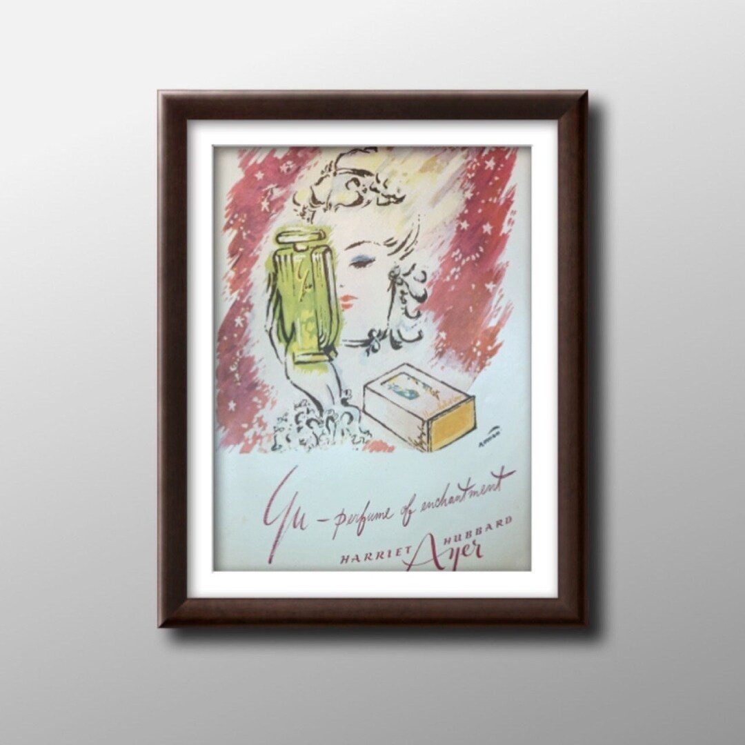 1944 Perfume Print Ad, Yu - Perfume of Enchantment, Harriet Hubbard ...