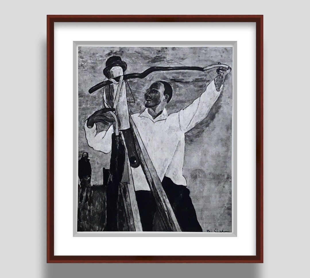 1968 Ben Shahn Modernist Print - Double Self-portrait - Etsy