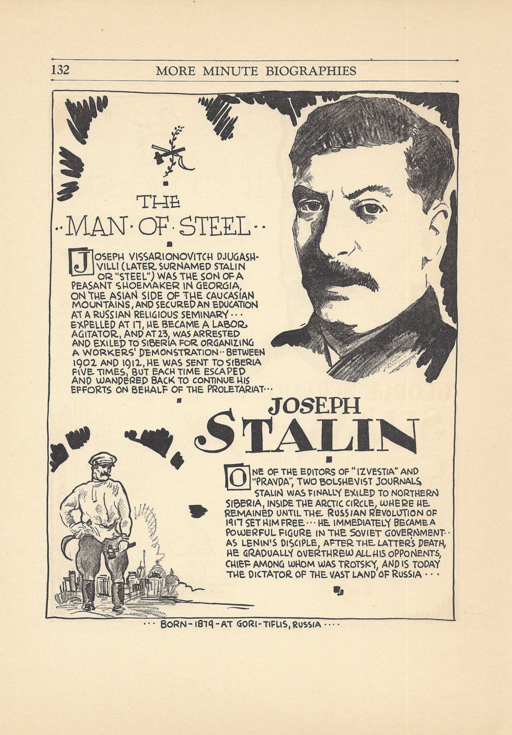 Joseph Stalin, Vintage Art Print, Classroom Art, History Teacher Gift ...
