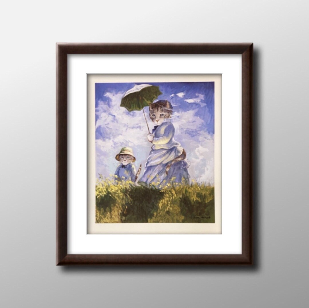 1992 Claude Monet madame Monet and Her Son Parody by Susan Herbert ...