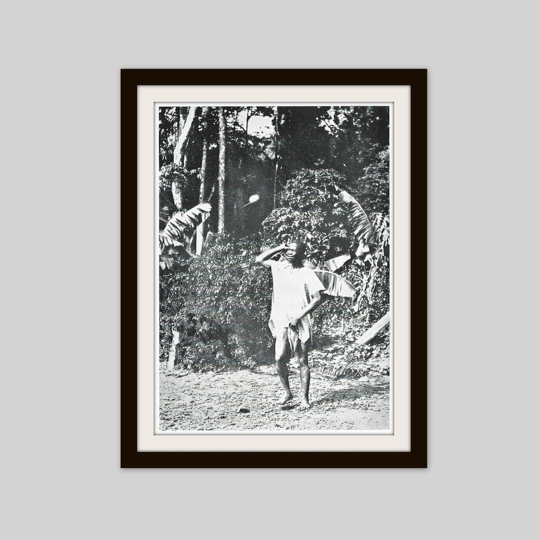1912 Liberian Man Print, Gola People, West African Coast, Native ...