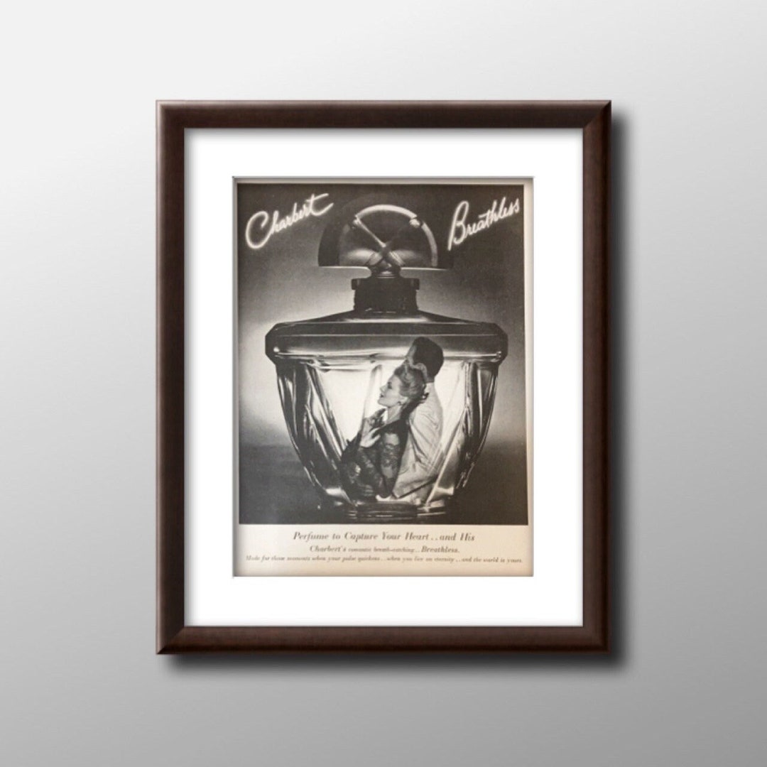 1944 Perfume Print Ad, Beauty Ad, Breathless by Charbert, Mid Century ...