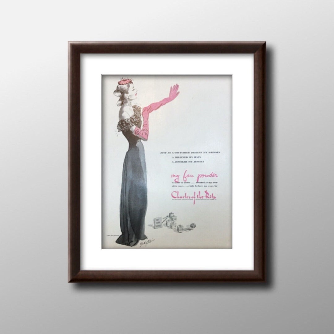 1944 Charles of the Ritz Print Ad, Cosmetics Advertisement, Beauty Ad ...