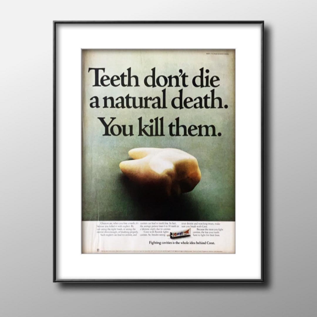 1971 Crest Toothpaste Print Ad, Original Magazine Advertisement - Etsy