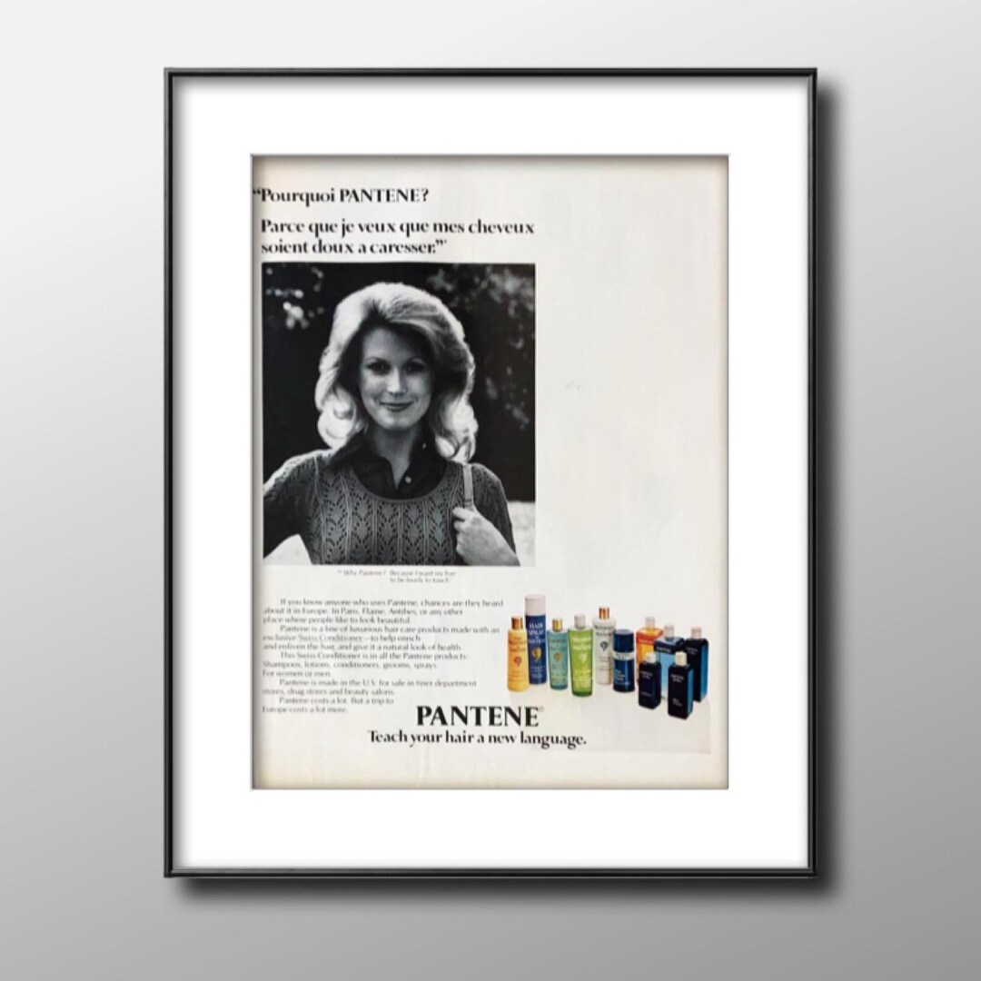1971 Pantene Shampoo Print Ad, Original Magazine Advertisement - Etsy