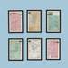 Any 2 City Maps, Set of 2, 1950s Vintage Maps, Mid Century, Retro ...