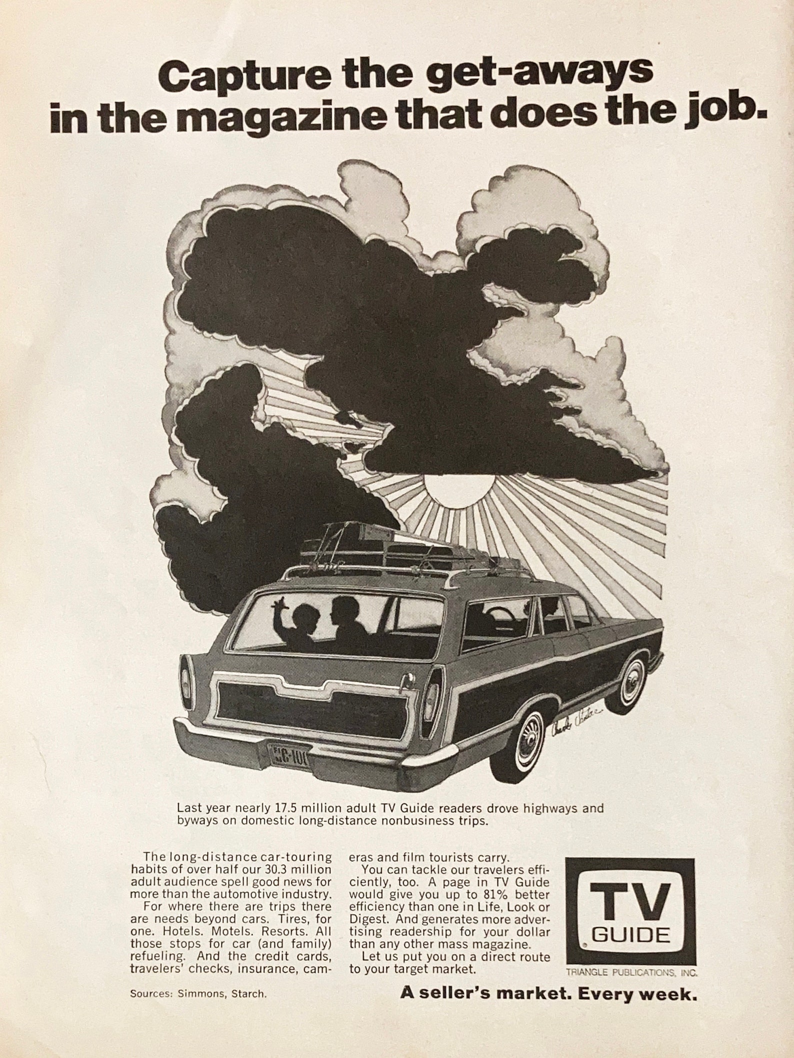1969 TV Guide Print Ad, Tourist Travel Ad, Original Magazine ...