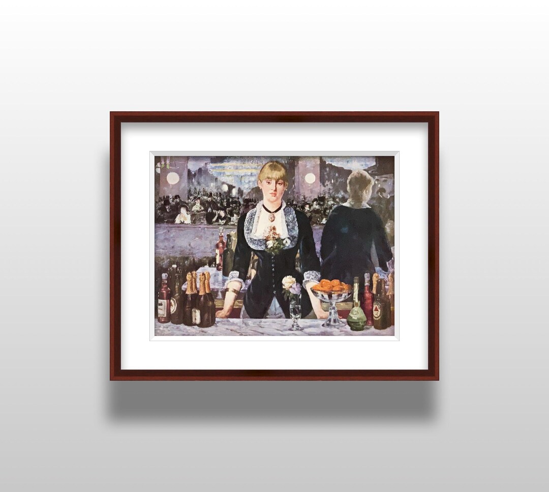 Edouard Manet A Bar at the Folies-bergere, 1939 Antique Art Print ...