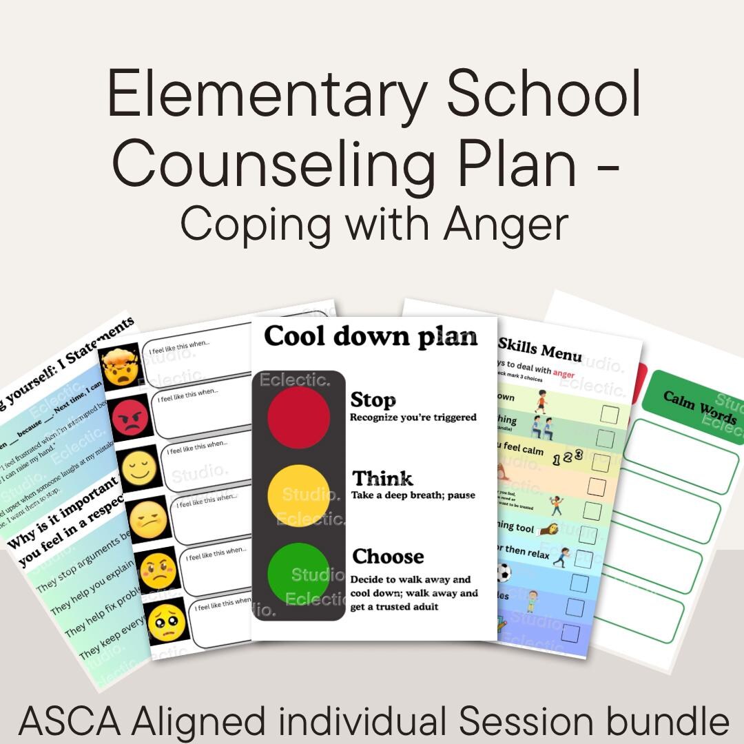Elementary Coping Skills Curriculum Bundle | ASCA Aligned Anger ...