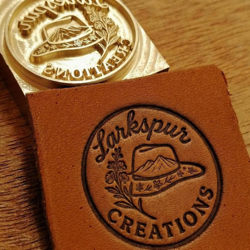 Custom Metal Stamp Logo Leather Stamp, Branding Iron Stamp With Your ...