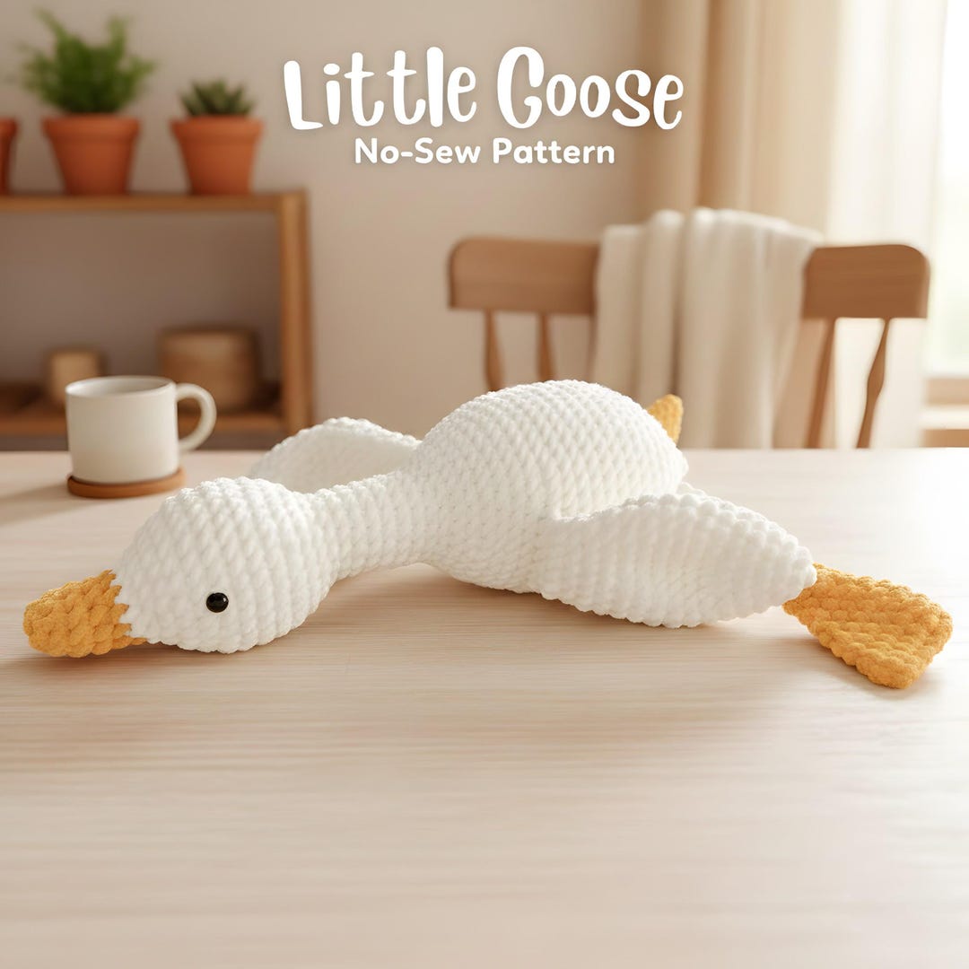 No-sew Little Goose Crochet Pattern, Amigurumi PDF Tutorial, Easy ...