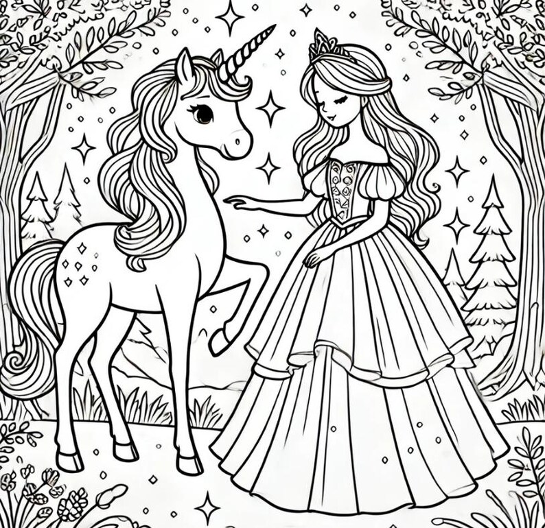 Princess Activity Book - Etsy