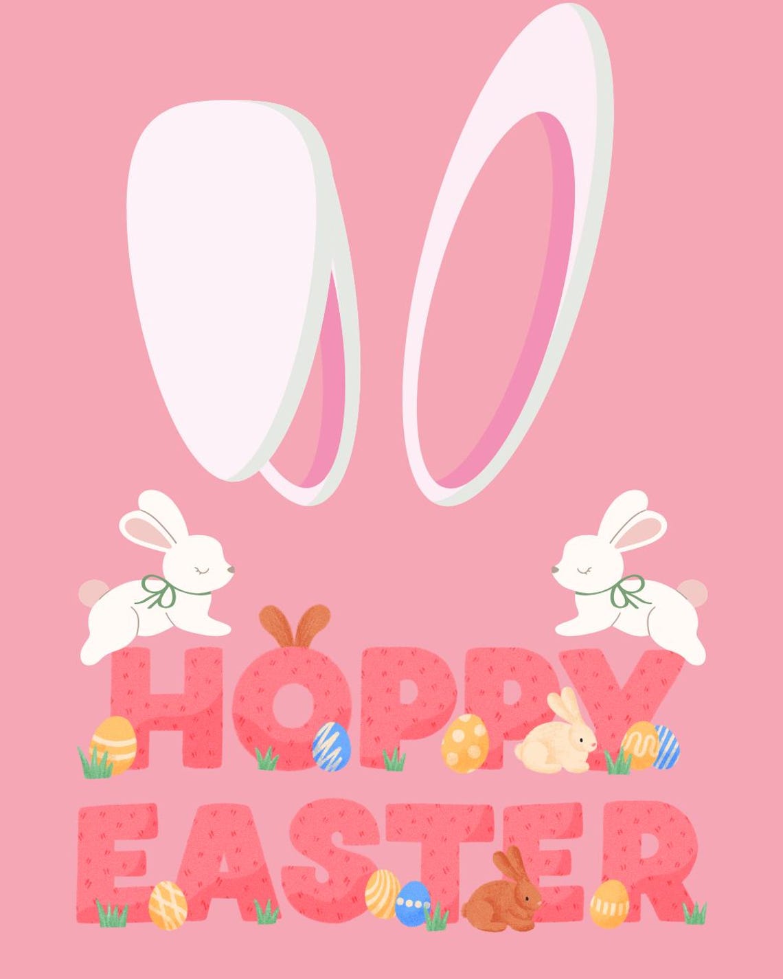Hoppy Easter. Happy Easter. Happy Easter Post. - Etsy