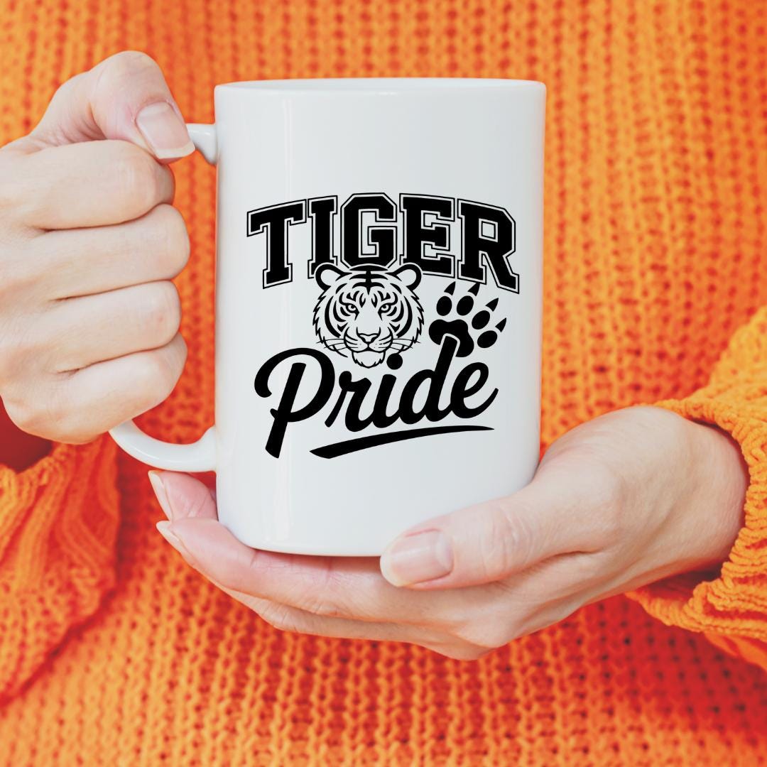 Tiger Pride SVG: Mascot Design, Team Tee (digital Files) - Etsy