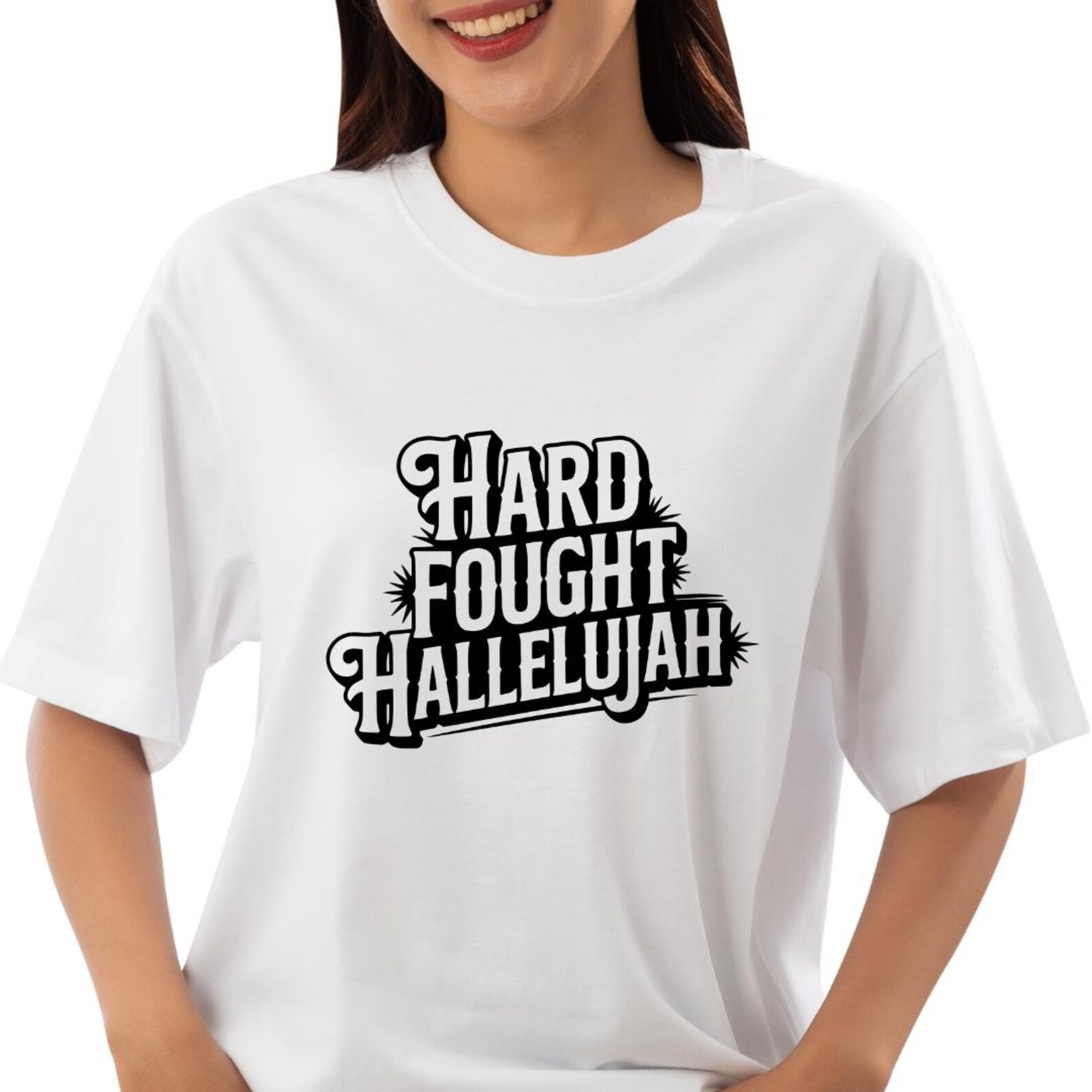 Hard Fought Hallelujah SVG: Christian Shirt Design (digital Files) - Etsy