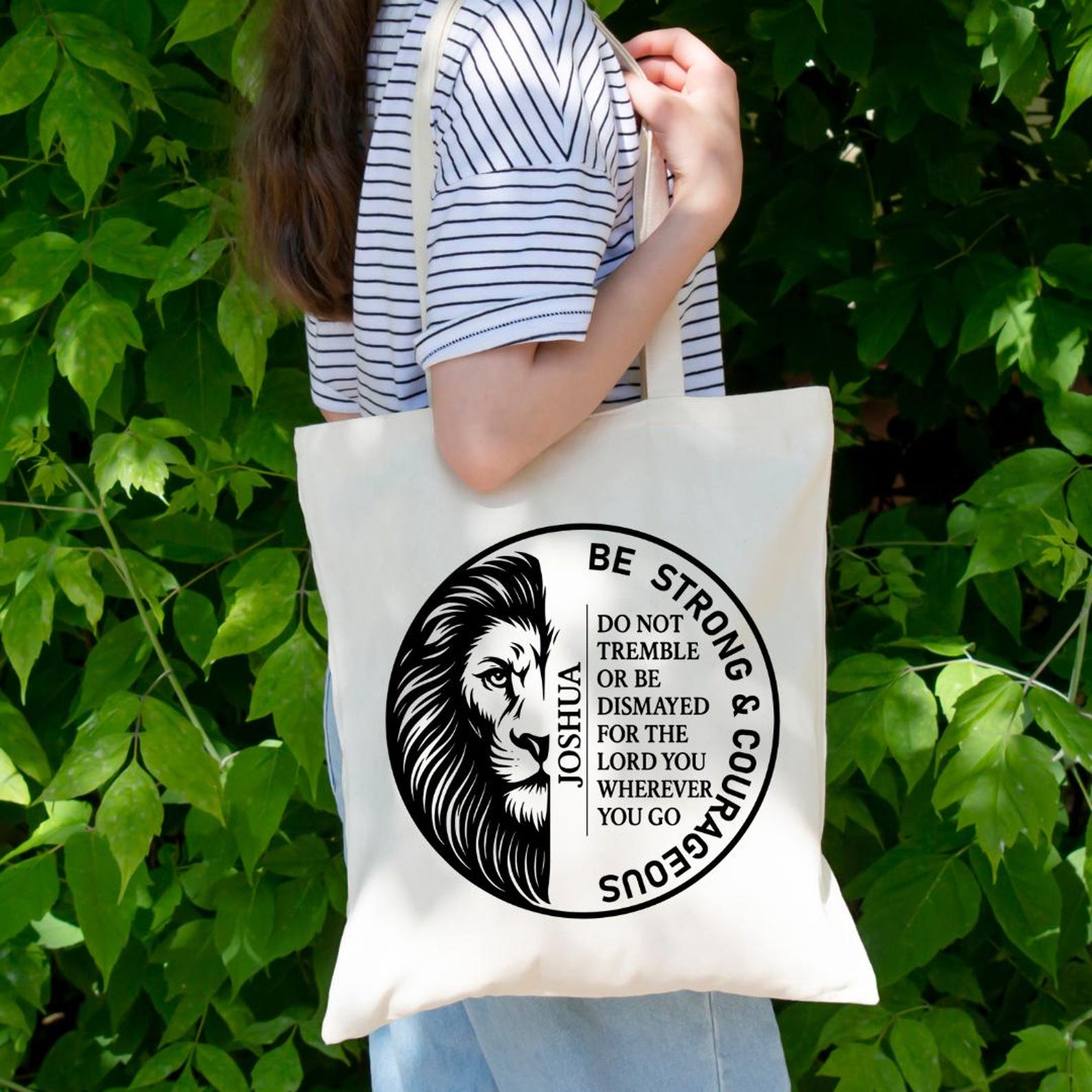 Joshua 1:9 Be Strong & Courageous Sign No2 | Christian Motivational ...