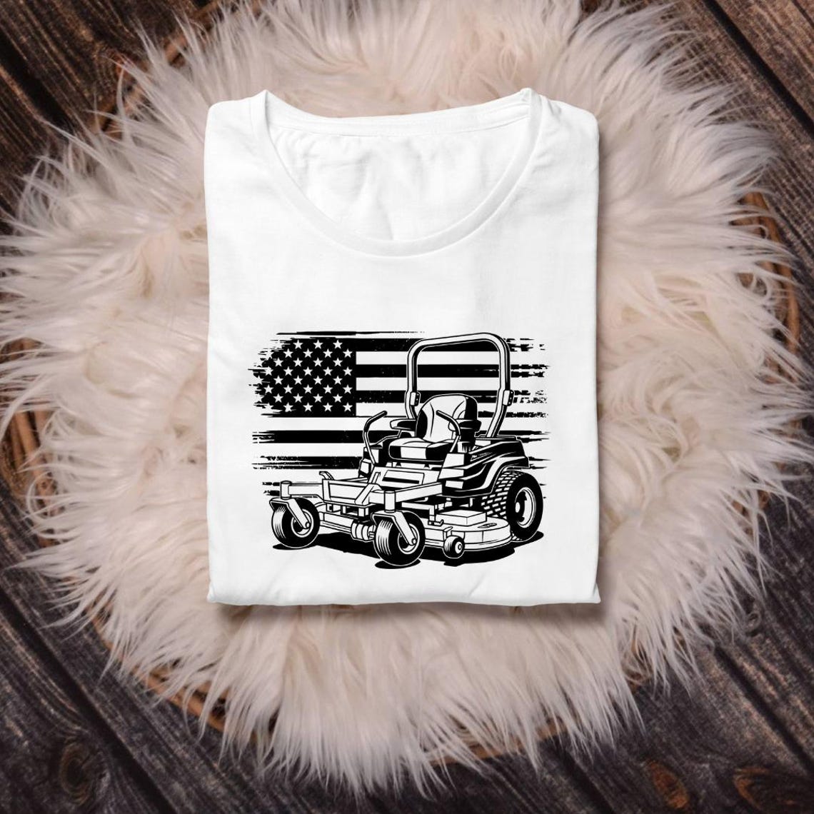 US Lawn Mower Svg, Lawn Mower With Flag Svg, Zero Turn Lawn Mower Svg ...