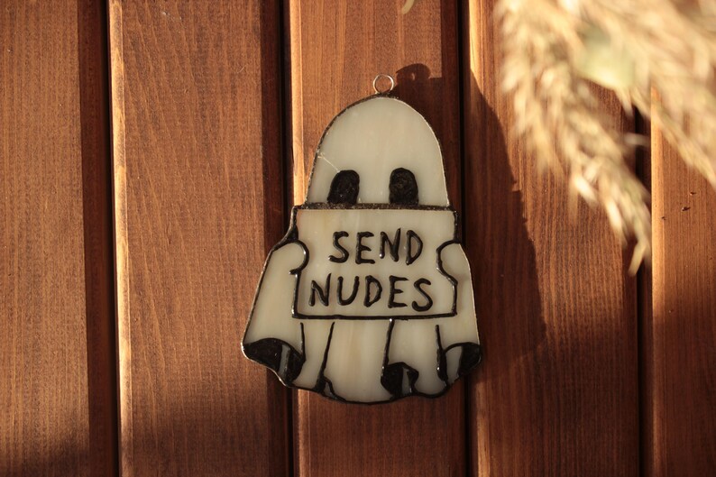 Flying Ghost Stained Glass Pattern - Etsy