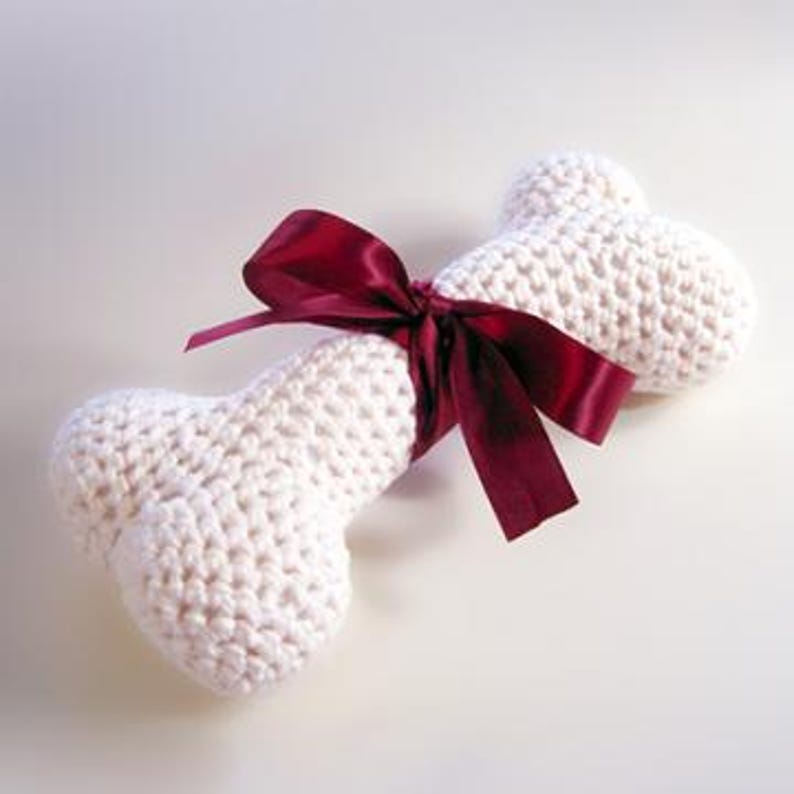 Dog Bone Amigurumi Crochet Pattern - Cute Toy DIY, Handmade Plush Dog ...