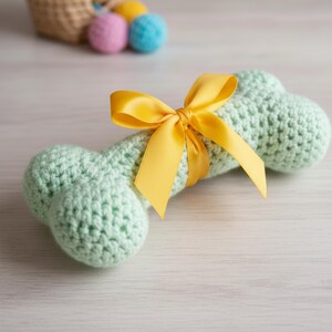 Dog Bone Amigurumi Crochet Pattern - Cute Toy DIY, Handmade Plush Dog ...