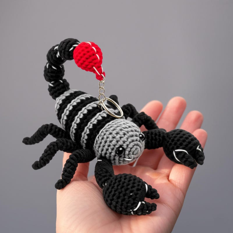 Handmade Scorpio Keychain - Etsy