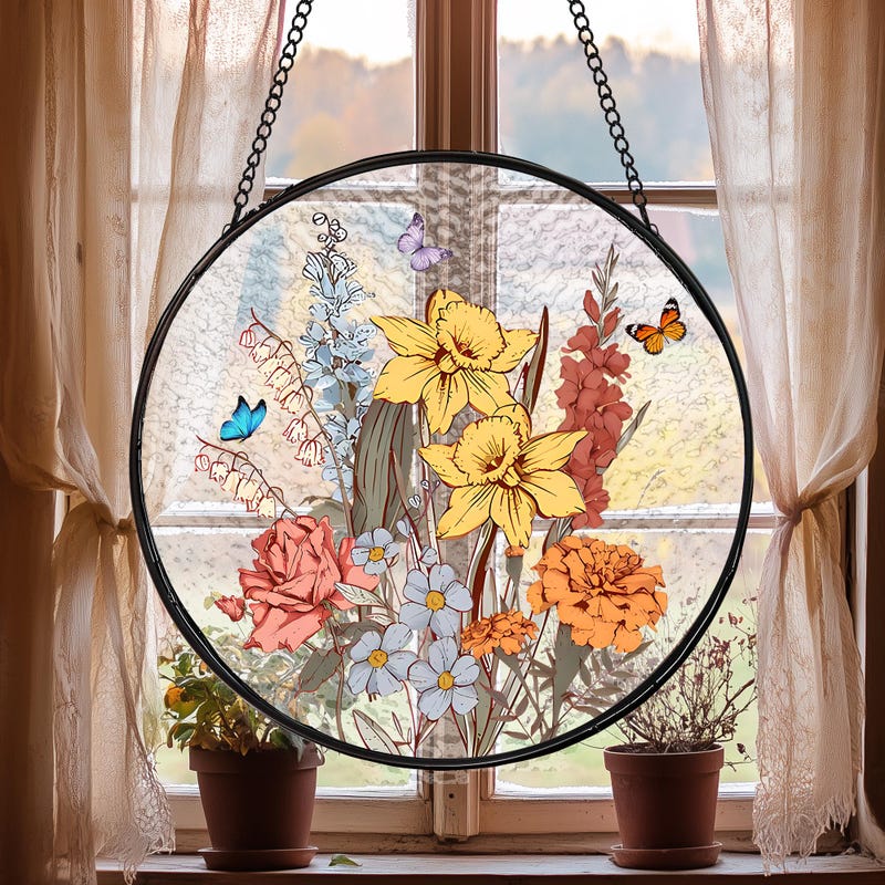 Antique Gingko Stained Glass Panel - Etsy Canada