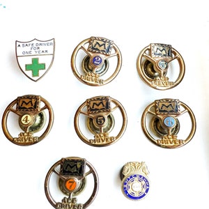 Safe Driving Pins Markel Trucking Insurance Ace Driver 2-7 Year +2 ...