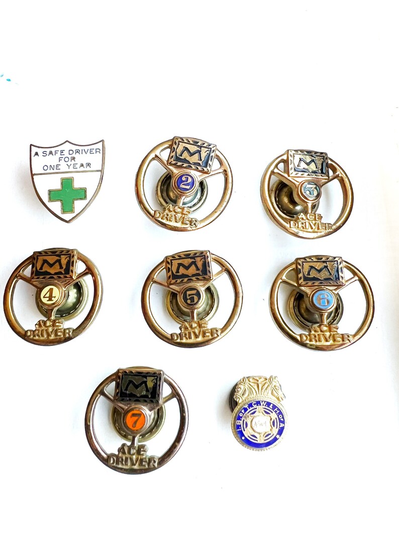 Safe Driving Pins Markel Trucking Insurance Ace Driver 2-7 Year +2 ...