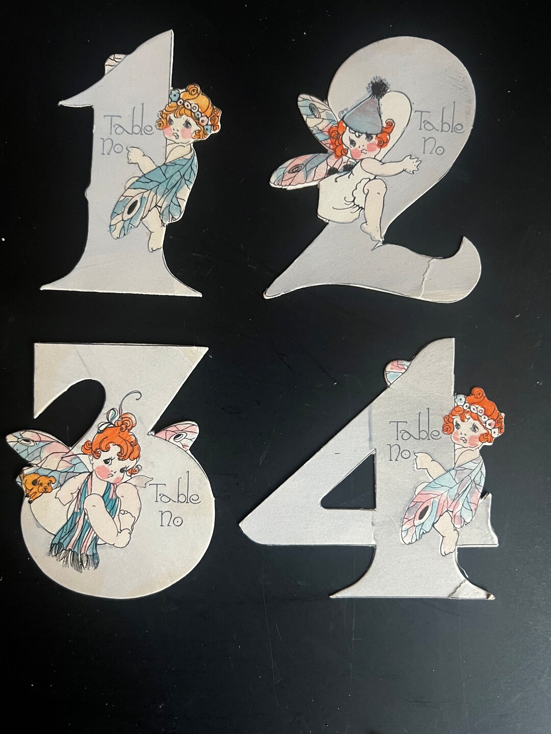 Table Numbers Antique Bridge Party Decor - Etsy