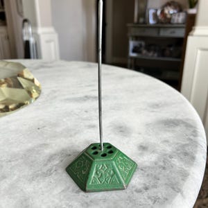 Spindle Paper Receipt Spike Industrial Office Vintage Green Desk Supply ...