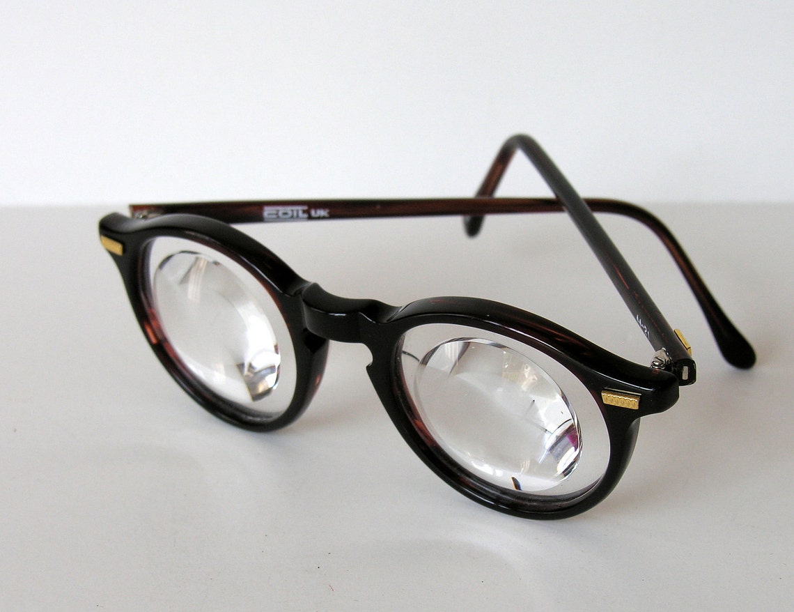 Magnifying Vintage Eyewear: Mr. Magoo Style Eye Glasses Coil | Etsy