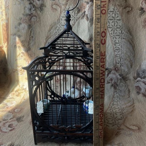 Antique Pagoda Form Chinese Birdcage Porcelain Feeders Jade Bronze - Etsy