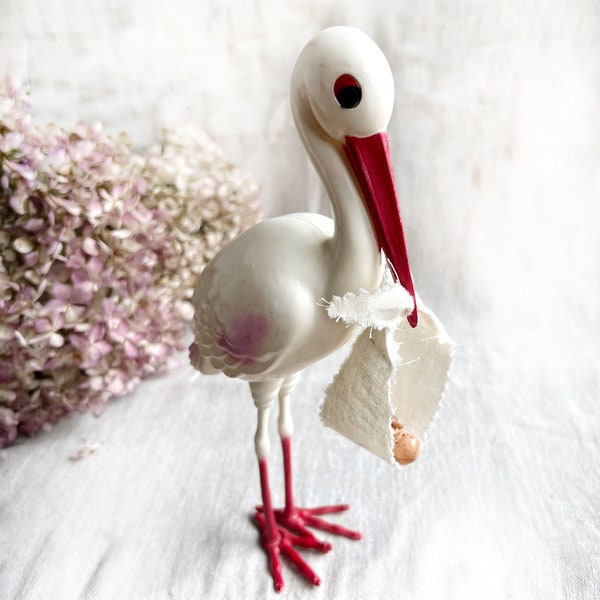 Stork Carrying Baby - Etsy