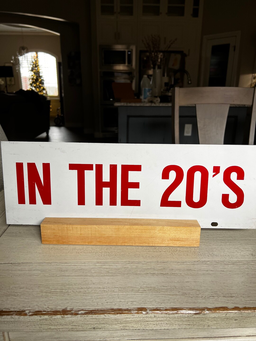 Vintage Sign in the 20s Metal Red White Industrial Decor - Etsy