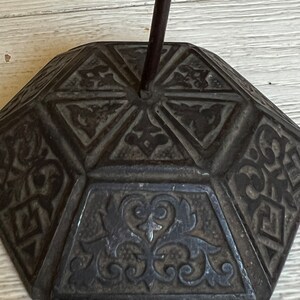 Antique Office Spindle Ornate Base Vintage Paper Spike 1878 - Etsy