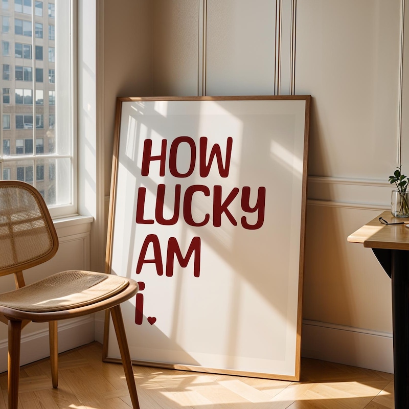 How Lucky I Am - Etsy
