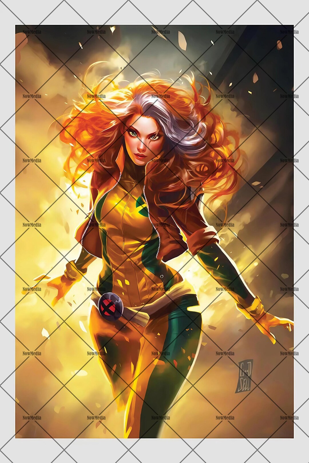 Rogue Poster | Marvel X-men Rogue Art Print | Rogue Wall Art | Rogue X ...