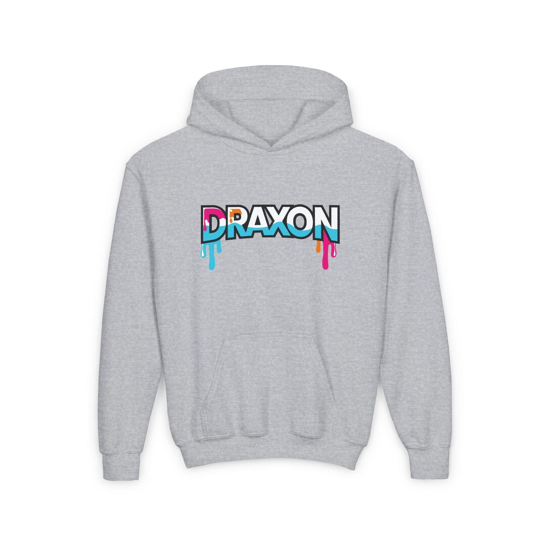 Colorful Chameleon Draxon Logo Youth Hoodie: Fun Reptile Graphic - Etsy