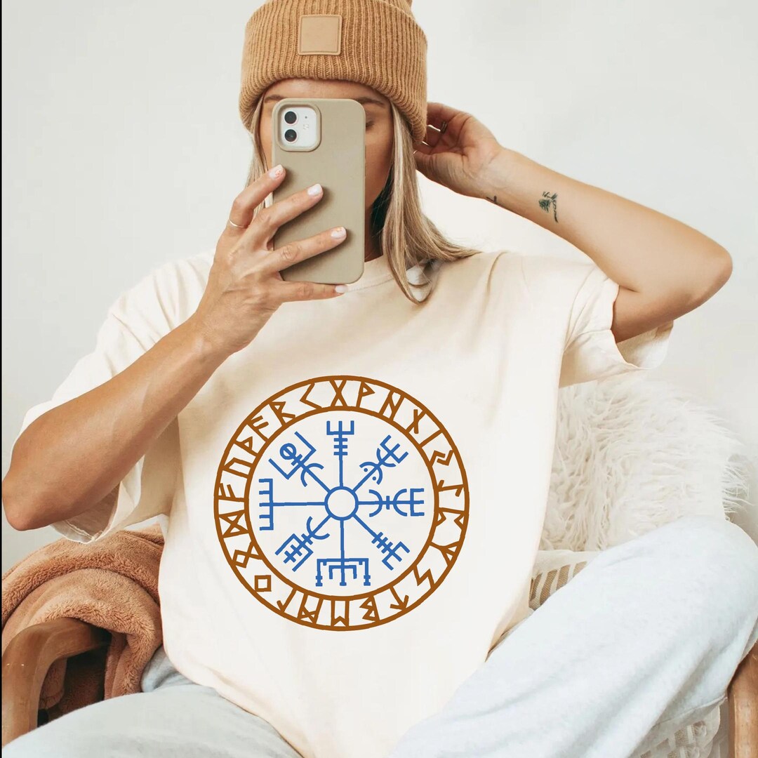 Norse Rune Compass Sigil Shirt – Nordic Magic Protection Tee - Etsy