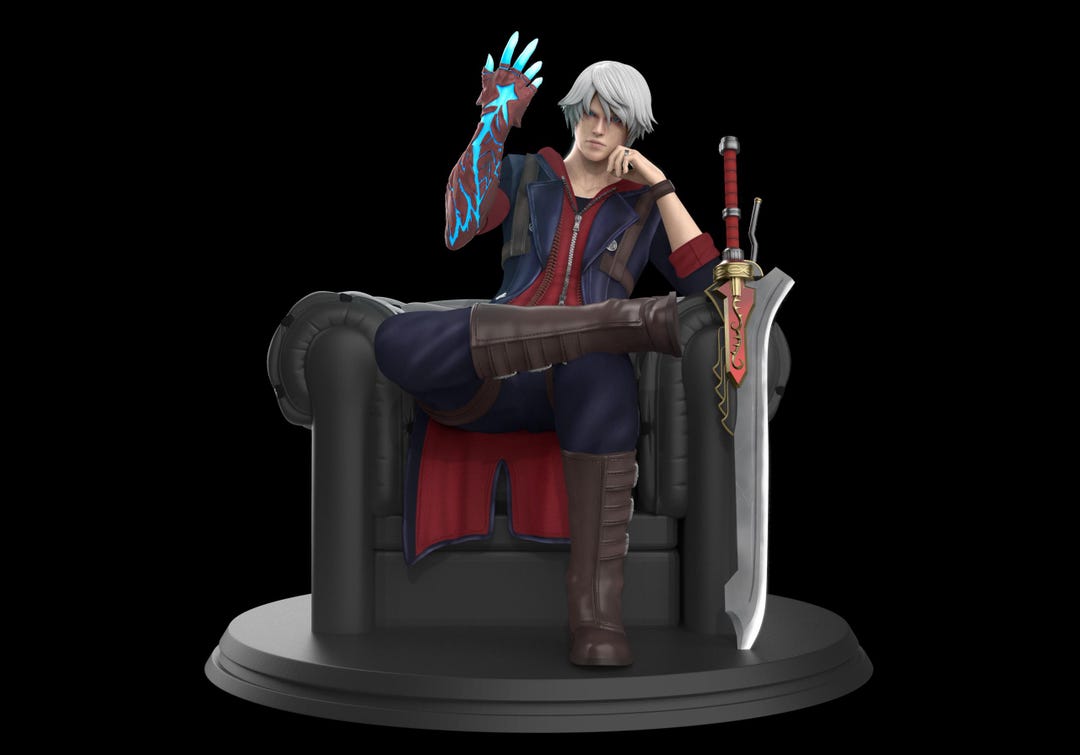 Dante - Devil May Cry - 25 Cm/ Figure/statue ,pla/sla/3d Printed ...