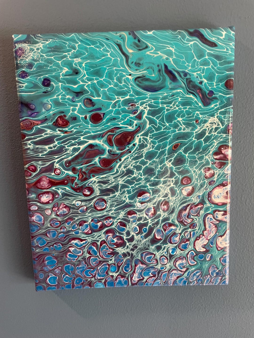 Electric Eel - Original Acrylic Pour Painting Canvas - Etsy