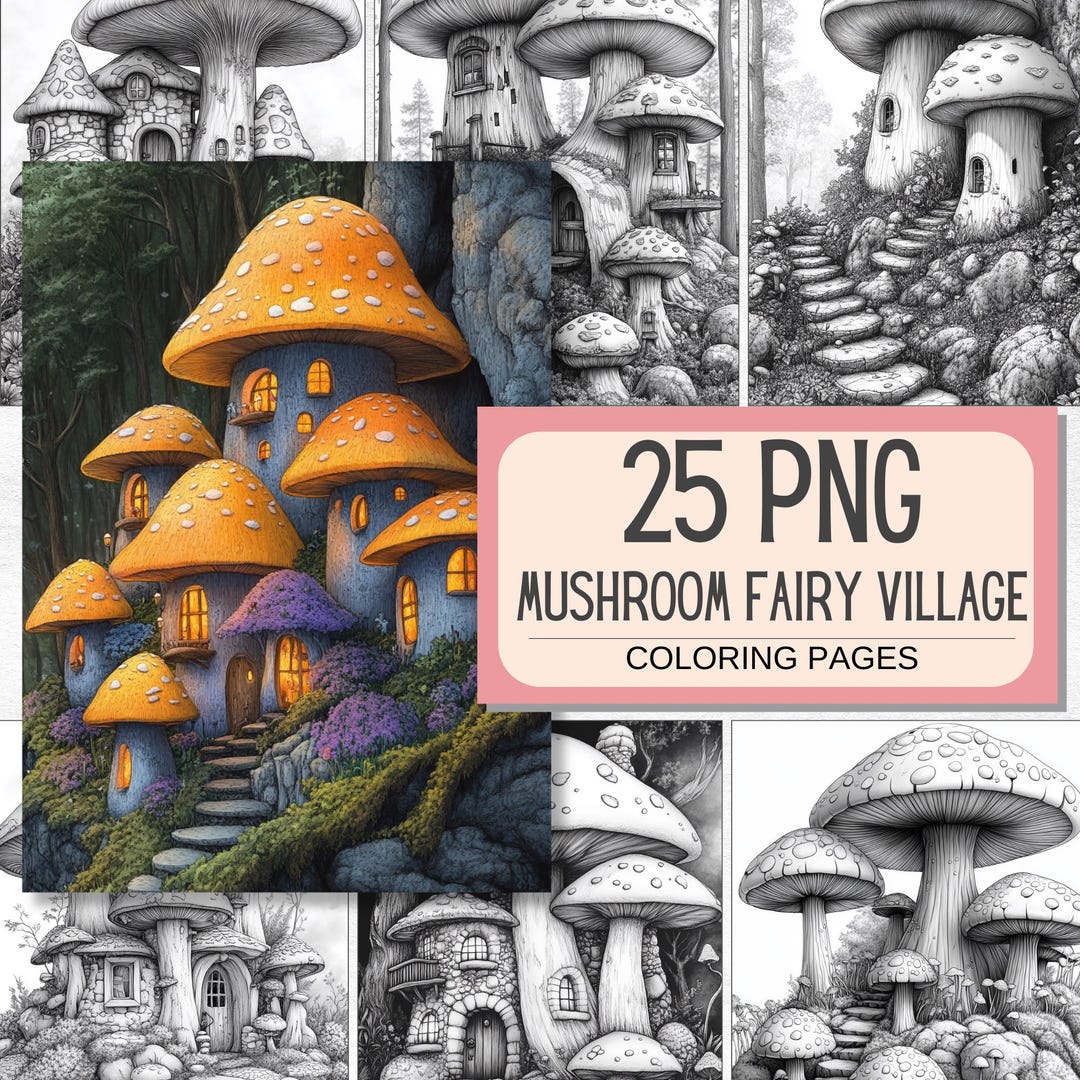 Magical Garden Coloring Page, Fantasy Adults Coloring Pages, Cute Kids ...