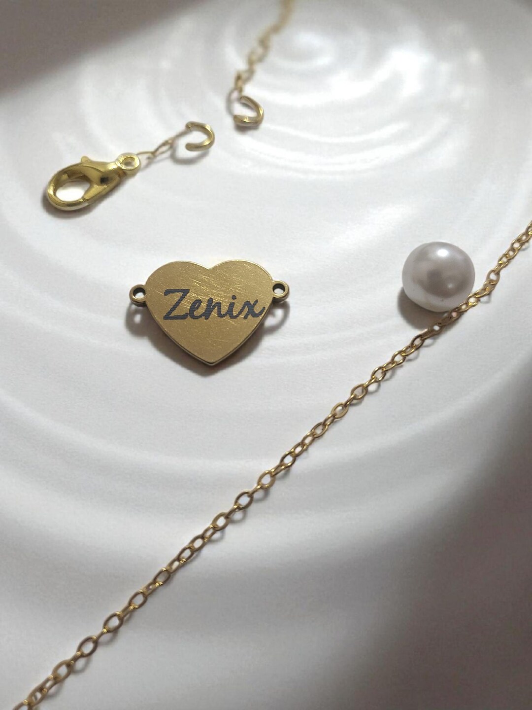 Personalised Reversible Heart Necklace - Etsy