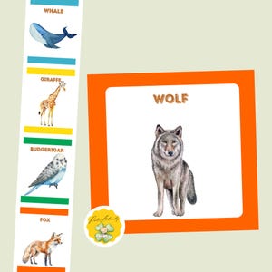 Animals Flashcards for Toddlers Printable Learning Cards PDF ...