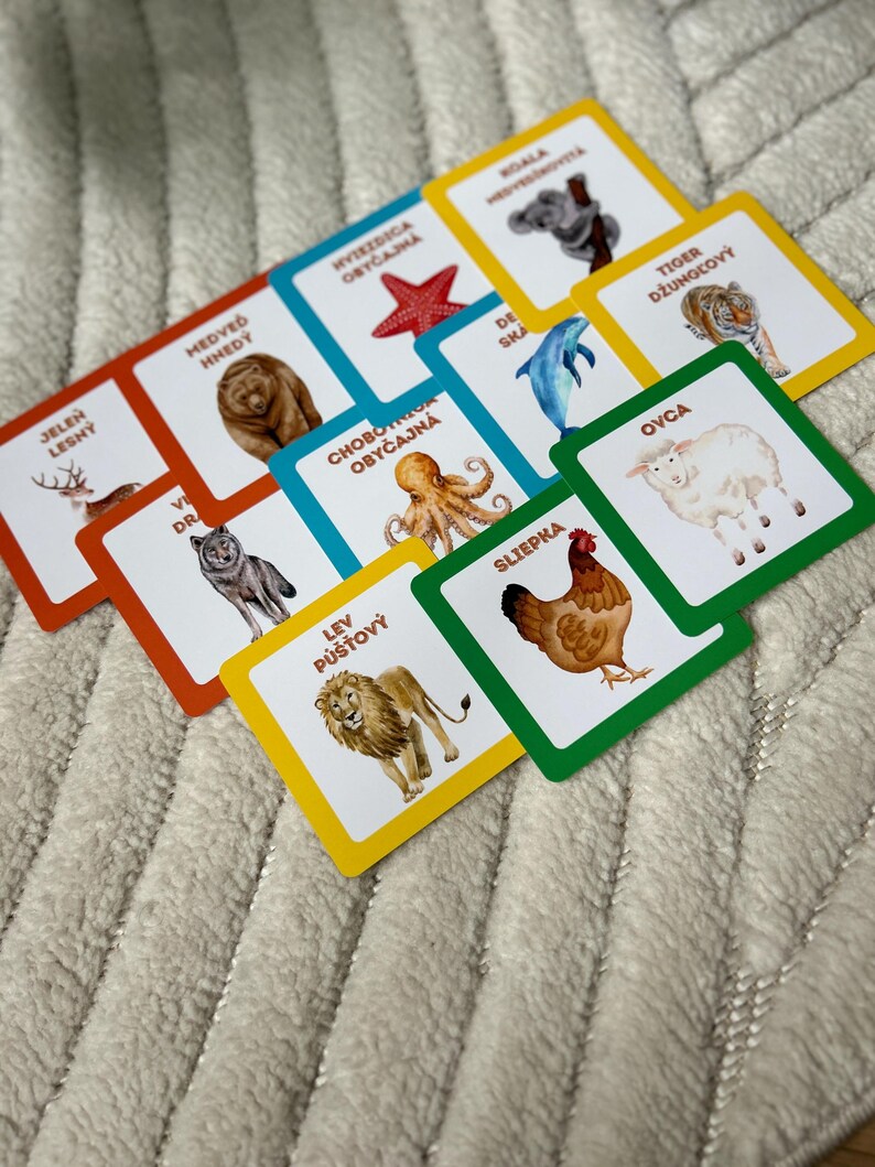 Animals Flashcards for Toddlers Printable Learning Cards PDF ...