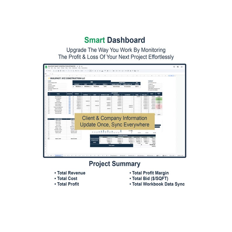 Buildfast Smart Construction Estimator | Automated Bids, Pos & Cost ...