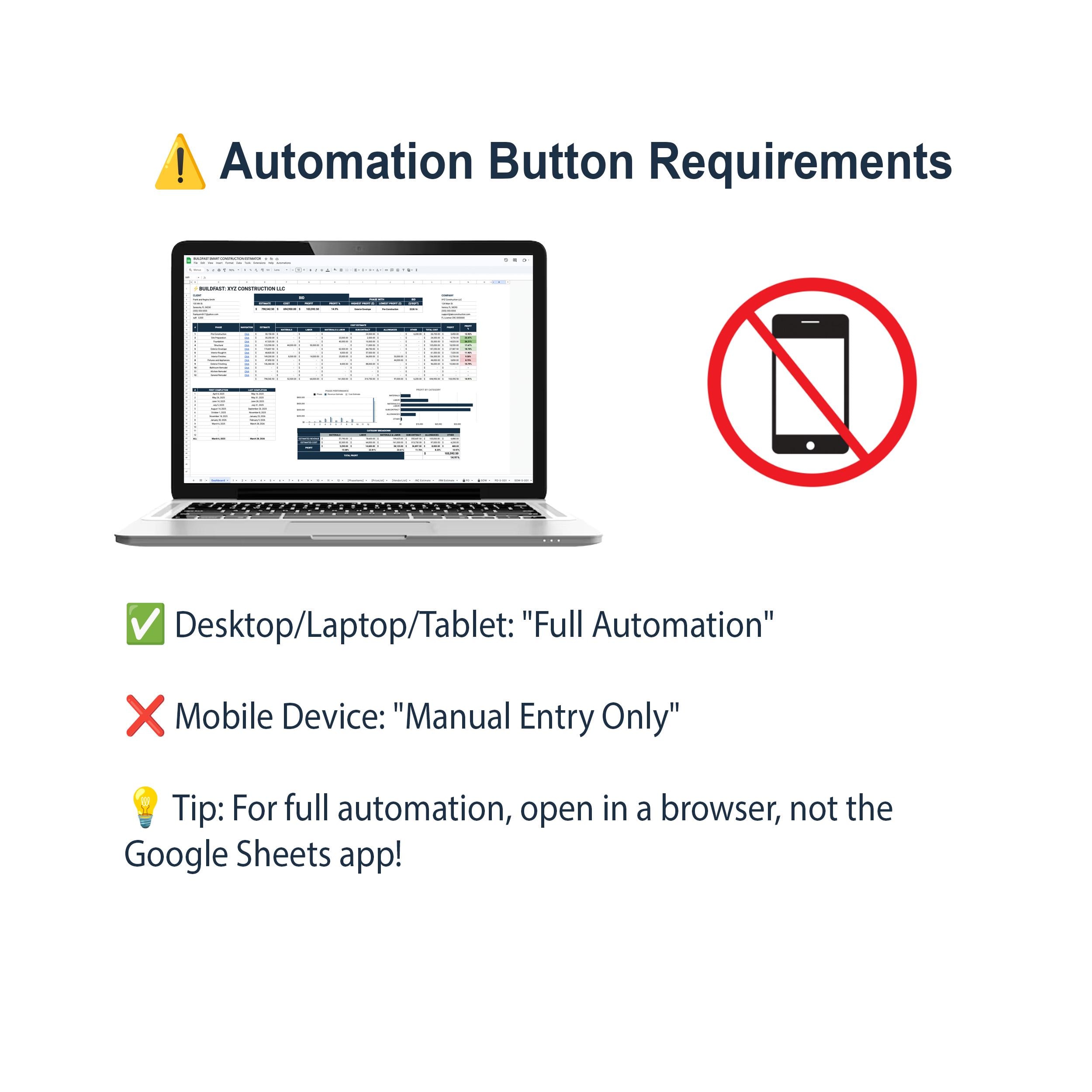 Buildfast Smart Construction Estimator | Automated Bids, Pos & Cost ...